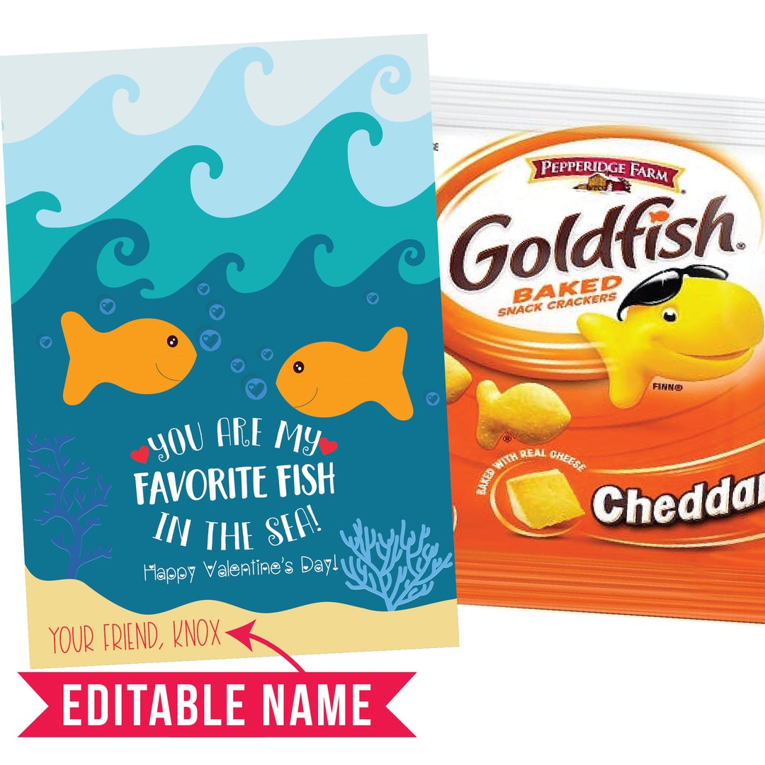 Goldfish Valentine Cards - Goldfish Valentines - Goldfish Valentine ...