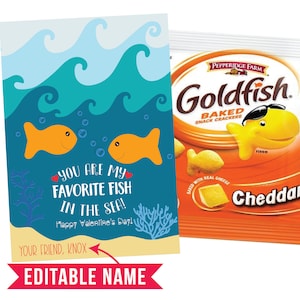 Goldfish Valentine Cards - Goldfish Valentines - Goldfish Valentine ...