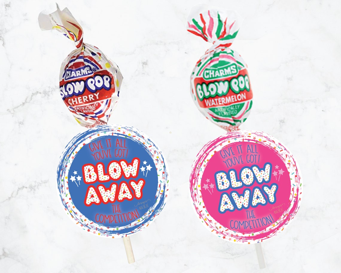Athlete Good Luck Gift Tags - Blow Pop Gift Tags - Sock Gift Tags ...