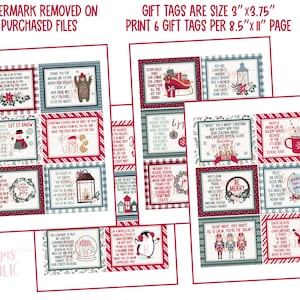 12 Days of Christmas Gift Tags - Printable 12 Days of Christmas Gifts ...