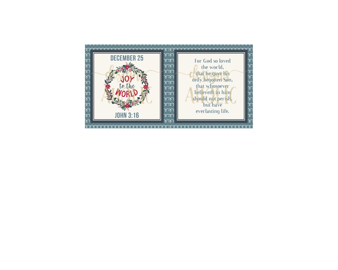 Christmas Scripture Advent Calendar Cards Printable - Etsy