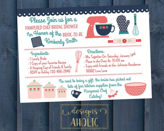 Pampered Chef Invitations Printable