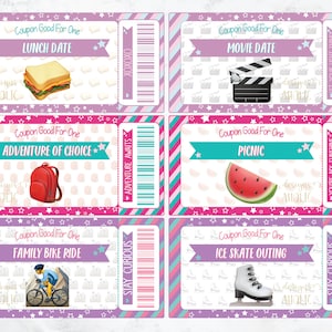 Printable Emoji Reward Coupons for Kids - Kid Reward Coupons - Gift ...