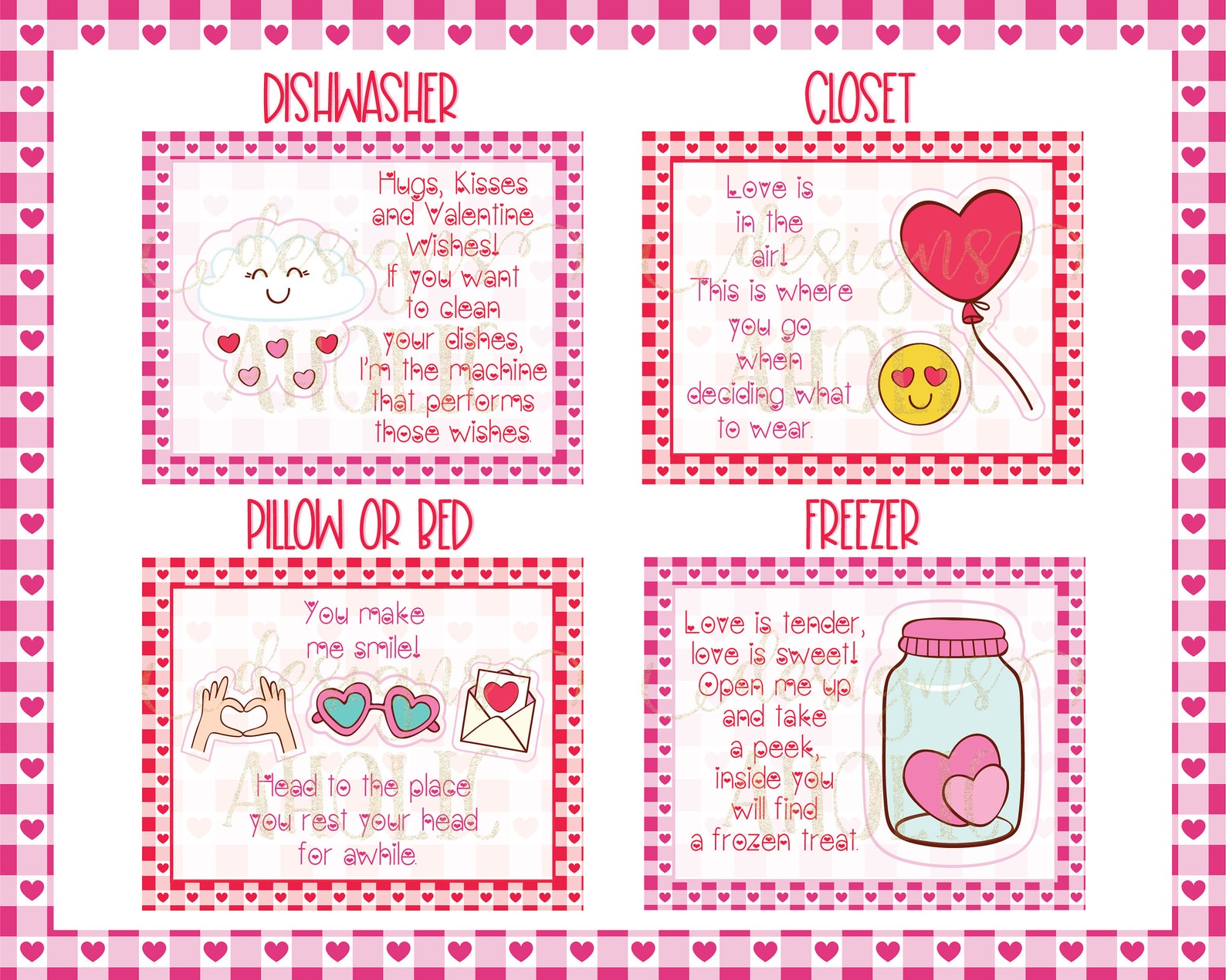 Valentine's Day Treasure Hunt Clues - Valentines Scavenger Hunt Clues ...