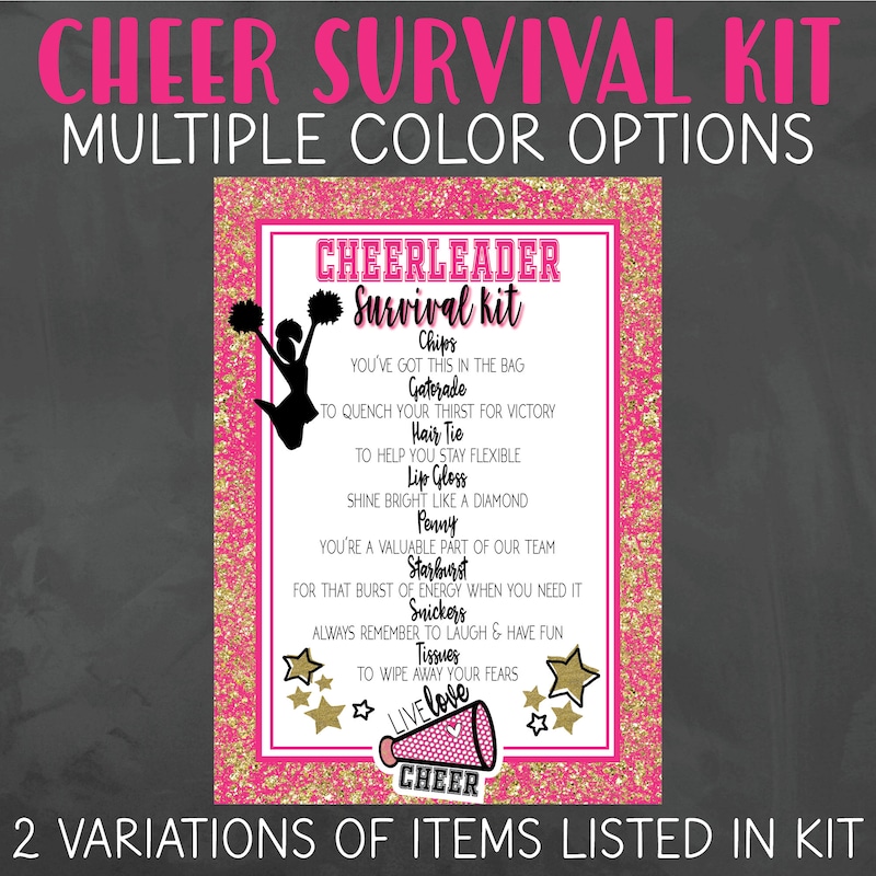 Cheerleader Survival Kit - Etsy