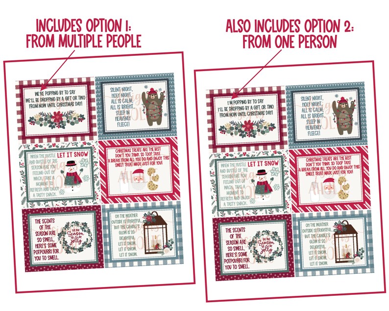 12 Days of Christmas Gift Tags - Printable 12 Days of Christmas Gifts ...