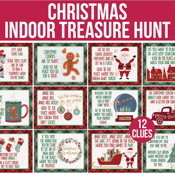 Indoor Christmas Scavenger Hunt - Etsy