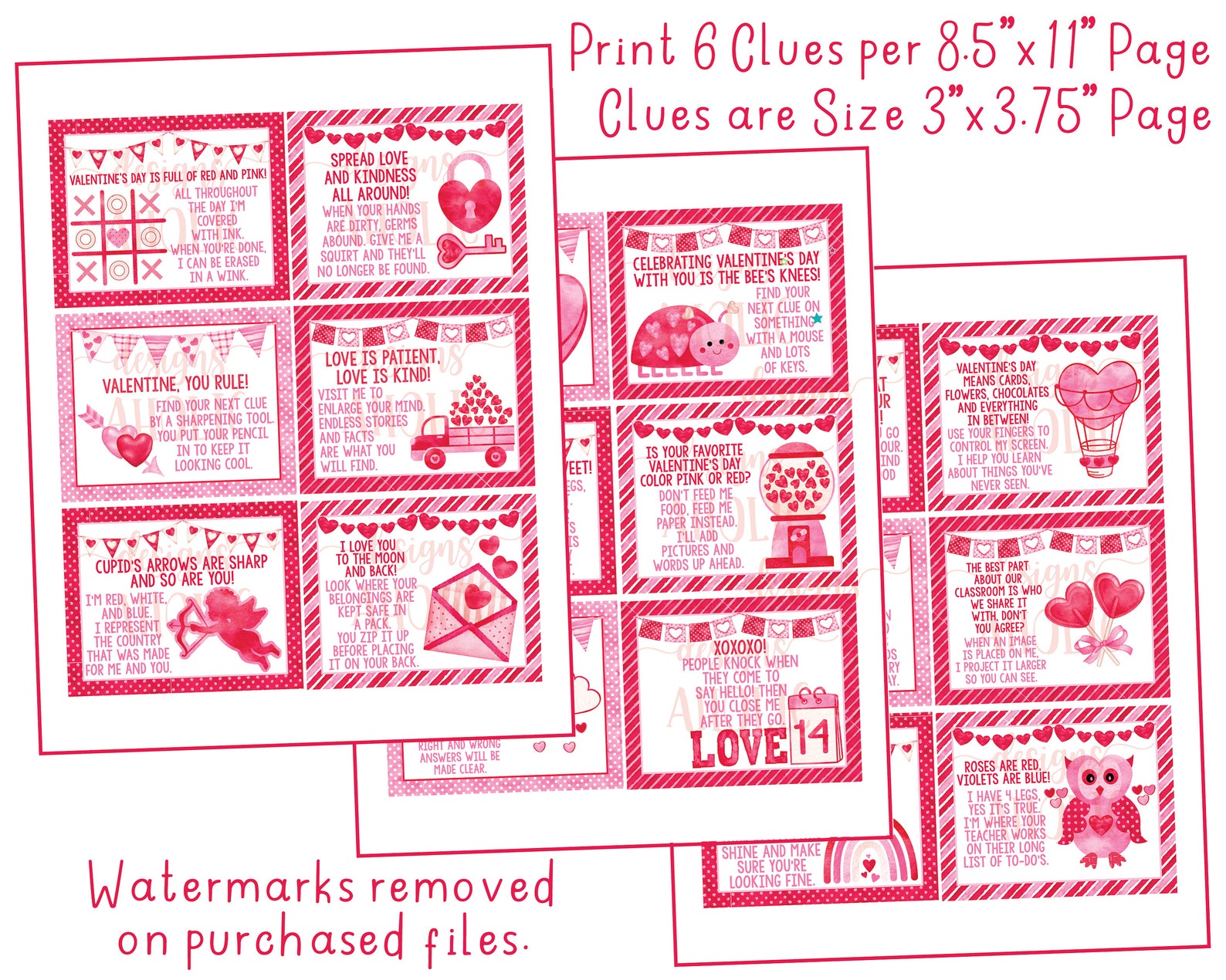Classroom Valentine's Day Treasure Hunt Classroom - Etsy