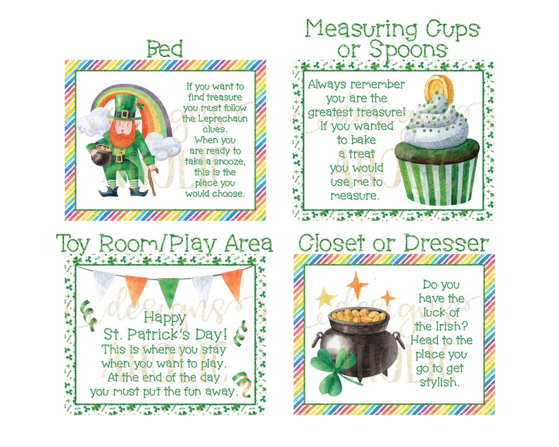 St Patrick's Day Treasure Hunt Clues