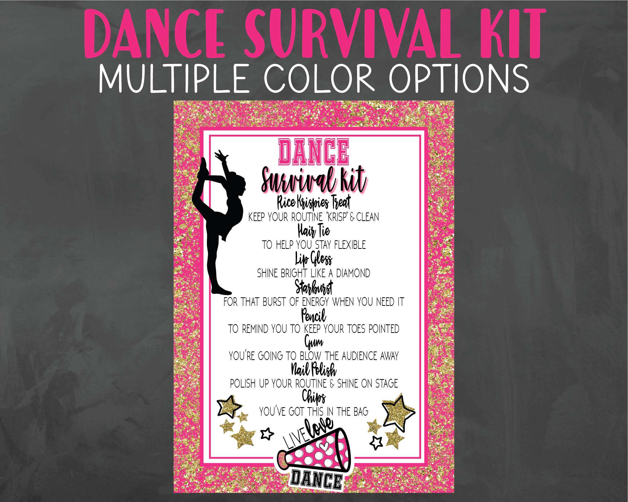 Dance Survival Kit - Dance Competition Survival Kit - Dancer Survival ...