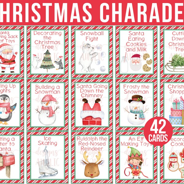 Christmas Pictionary - Etsy