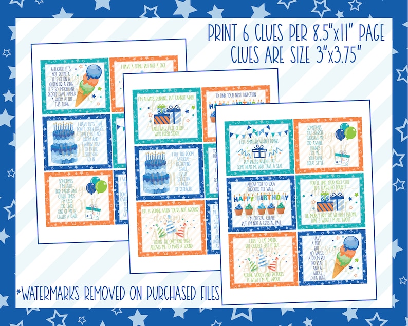 Difficult Birthday Treasure Hunt Clues - Adult or Teen Birthday ...