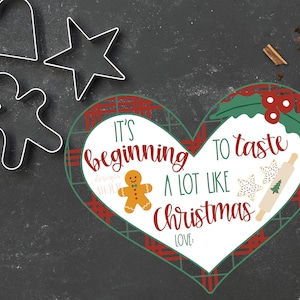 Christmas Treat Gift Tag - Christmas Cookie Gift Tag - Christmas Gift ...