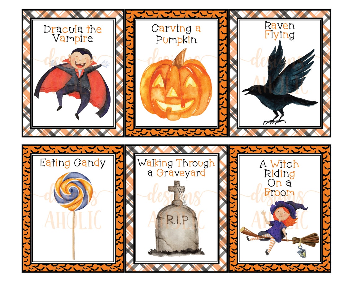 45 Halloween Charades - Halloween Charades Game - Halloween Games ...