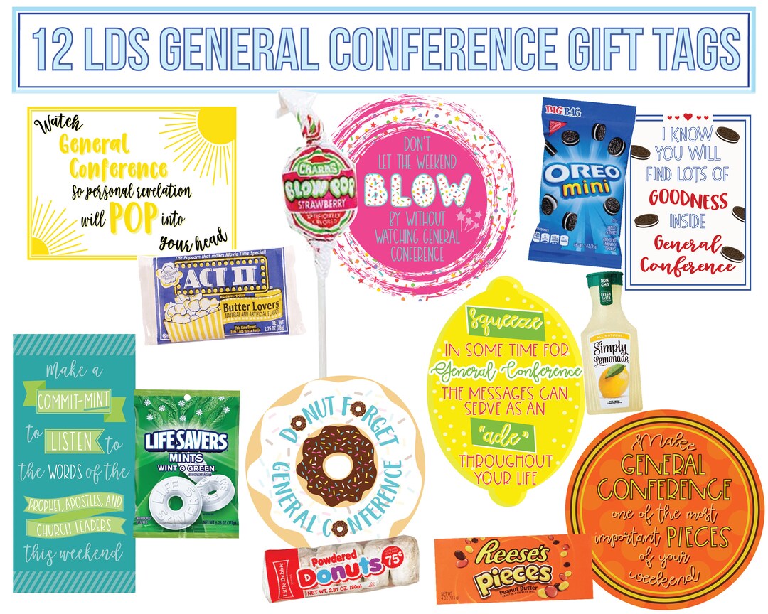 12 LDS General Conference Gift Tags 12 LDS General - Etsy