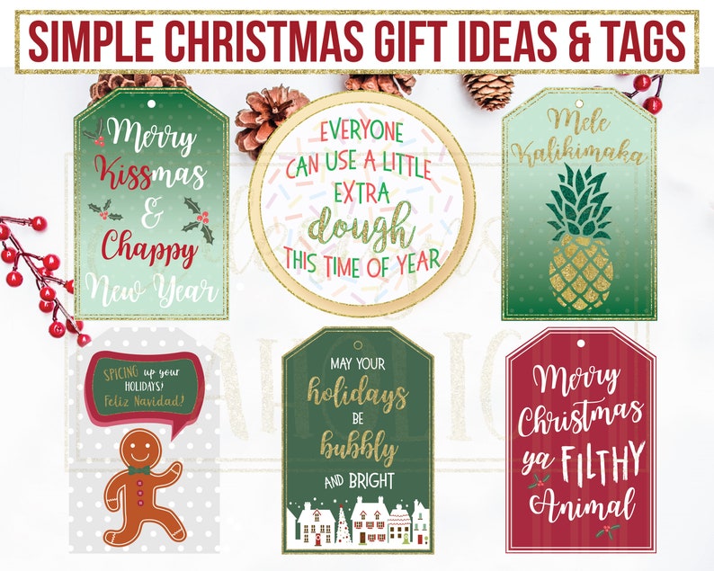Christmas Gift Tags Neighbor Gift Friend Gift Teacher - Etsy