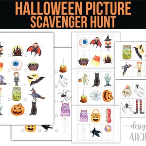 Toddler Picture Halloween Scavenger Hunt Toddler Halloween - Etsy