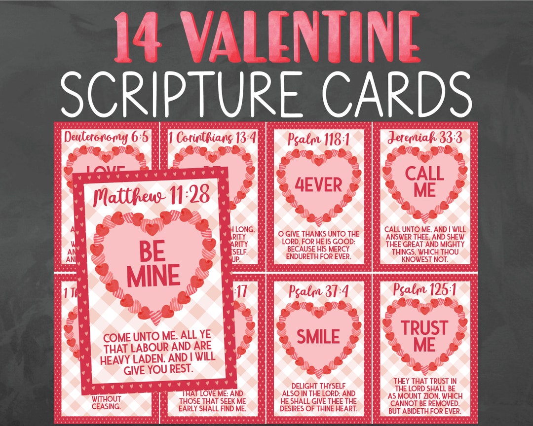 Scripture Valentine's Day Cards - Scripture Valentine Gift Tags ...