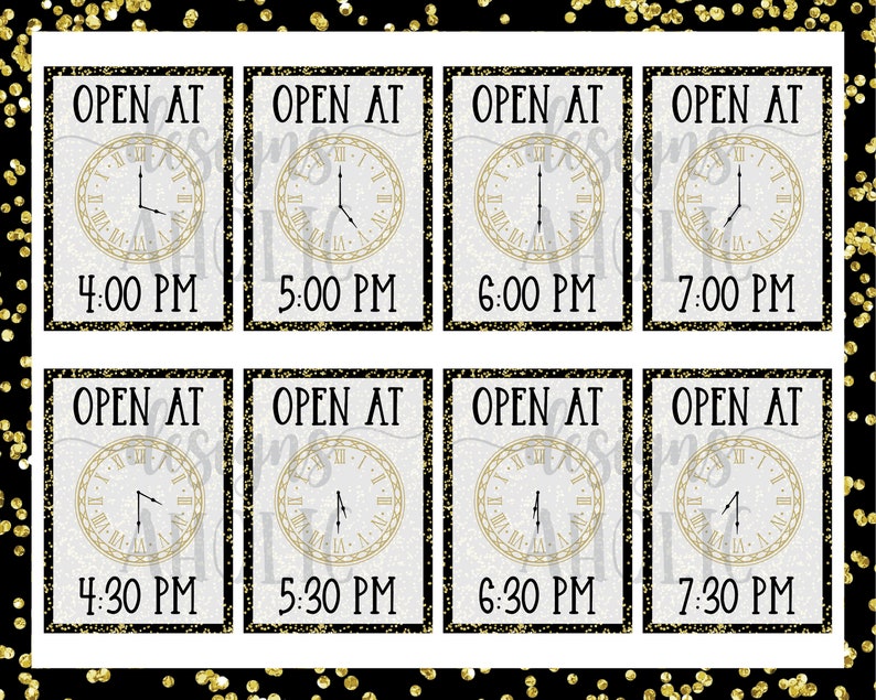New Years Eve Countdown Time and Activity Cards - New Years Eve ...