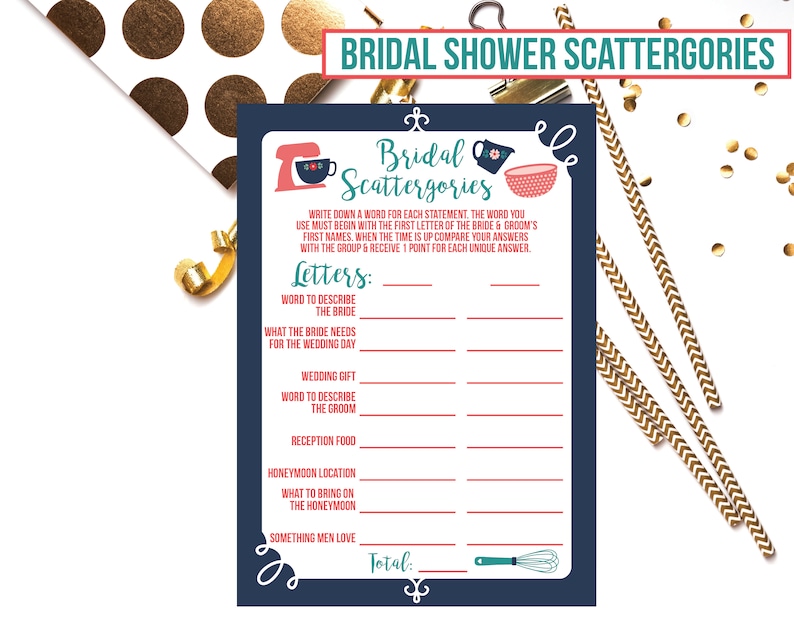 Pampered Chef Bridal Shower Party Package Printables - Pampered Chef ...