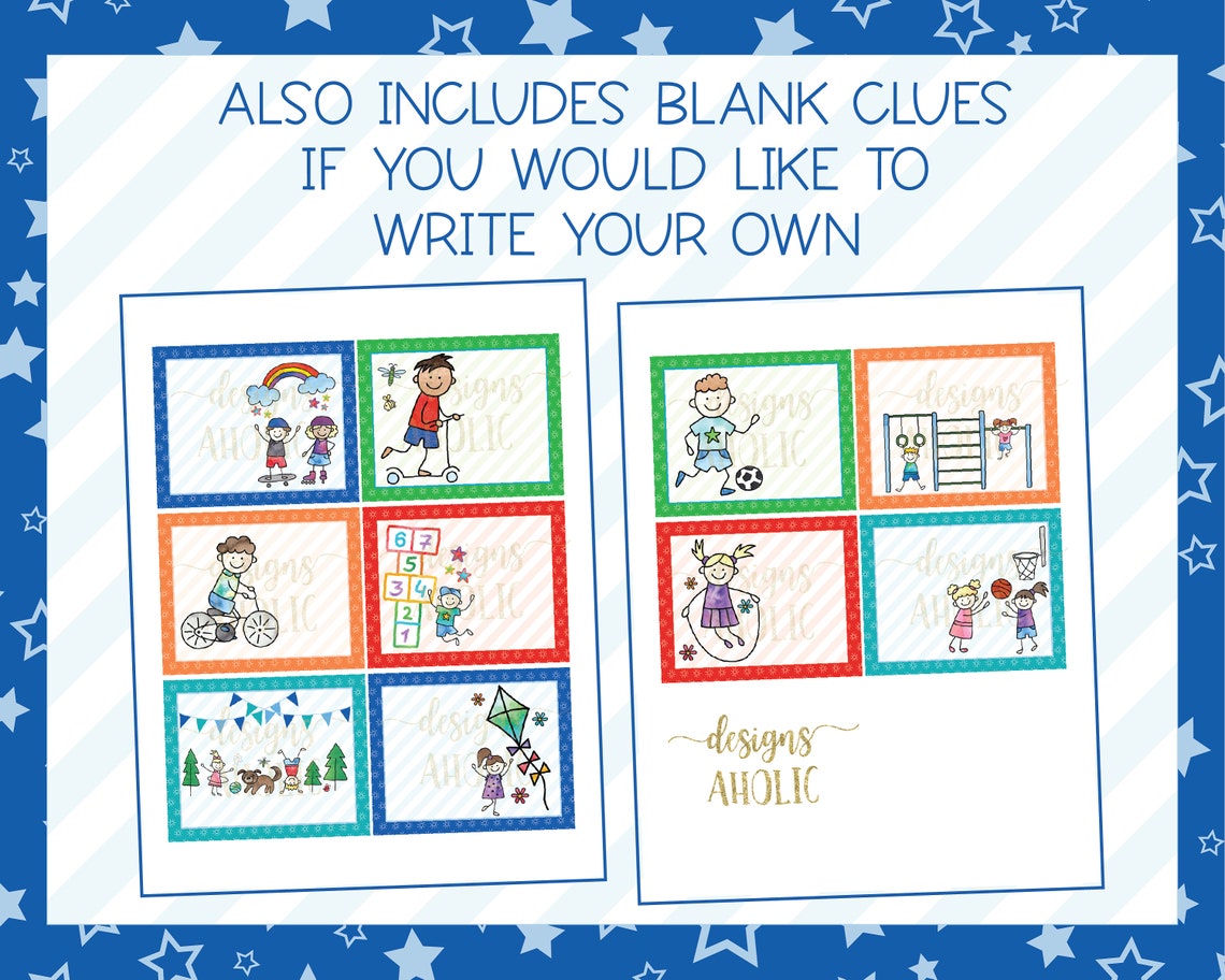 Park Treasure Hunt Clues Playground Scavenger Hunt - Etsy