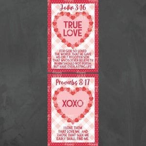 Scripture Valentine's Day Cards Scripture Valentine Gift | Etsy