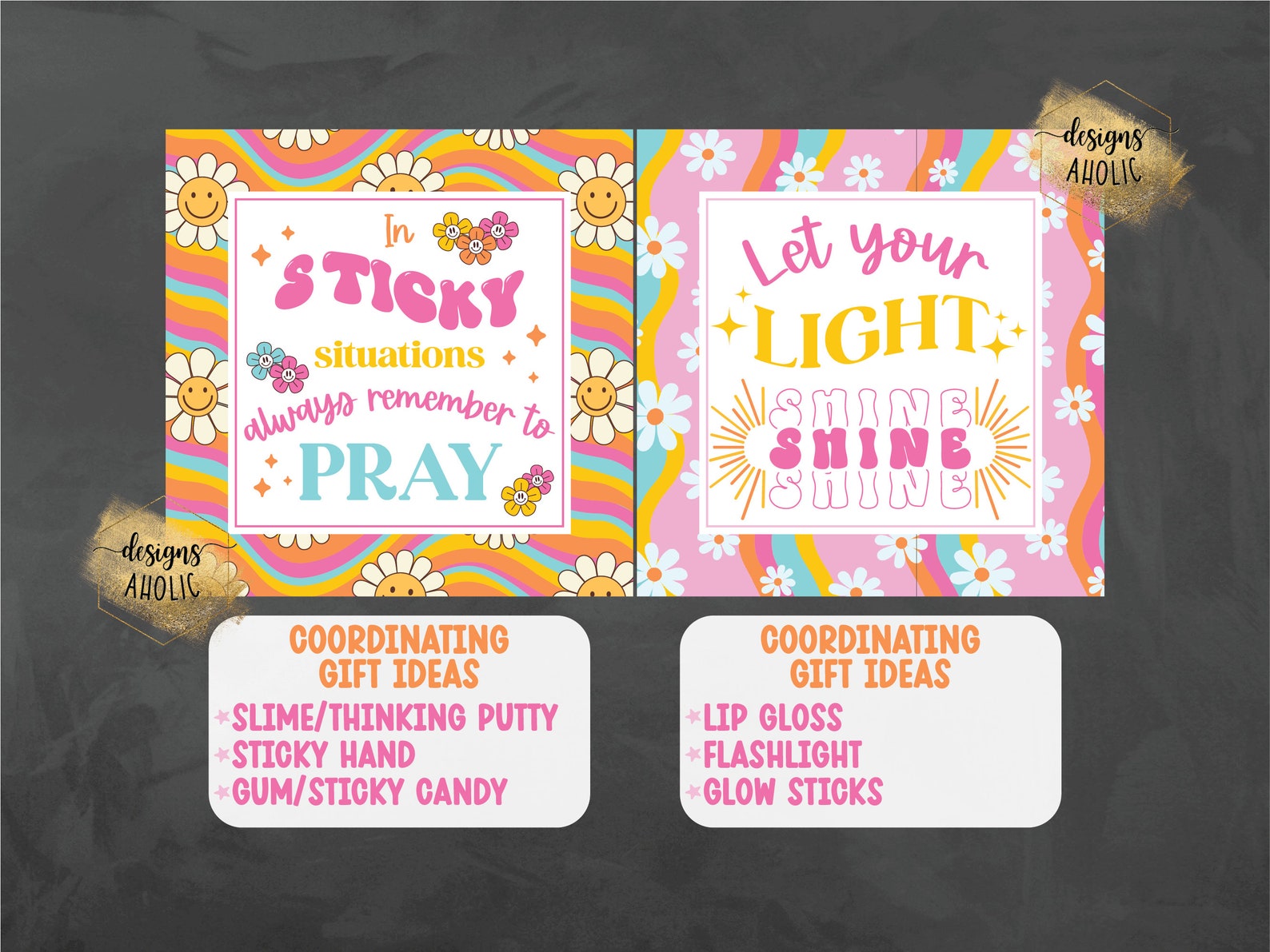 LDS Groovy Baptism Gift Tag Printables - LDS Retro Primary Girl Baptism ...