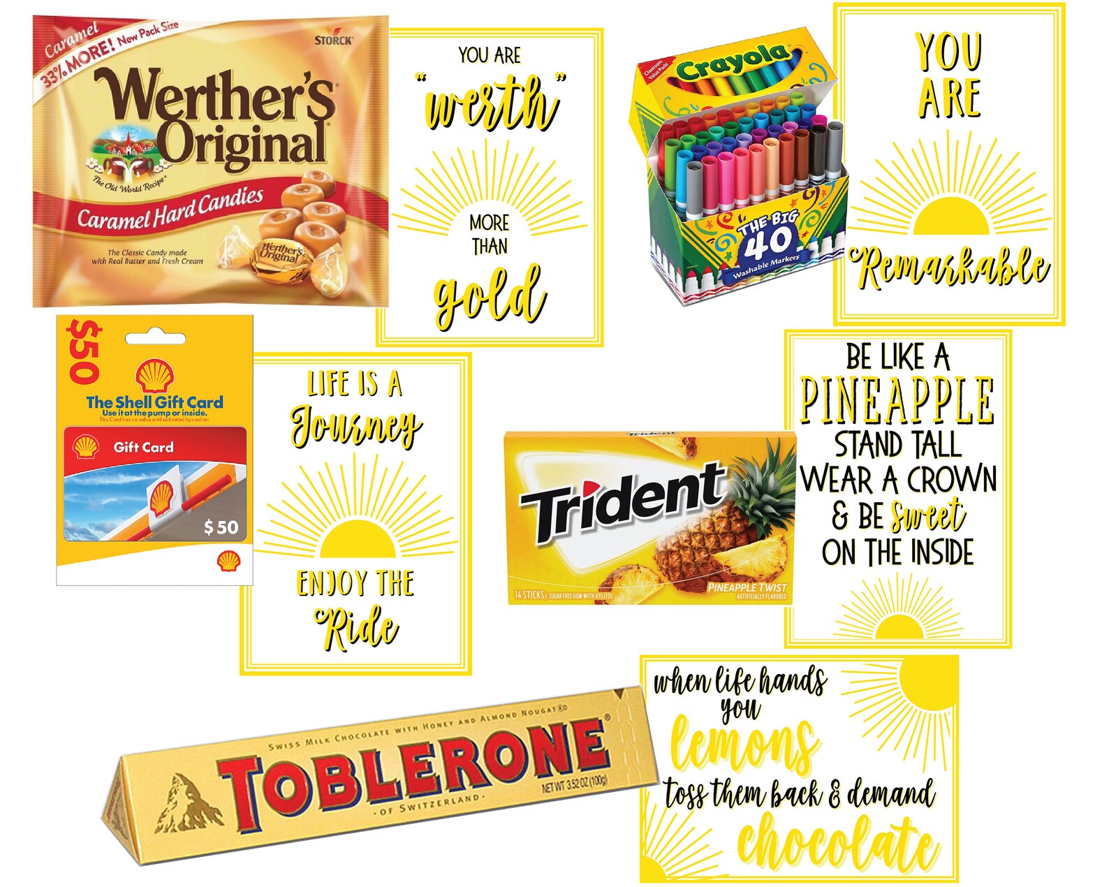 48 Sunshine Box Printable Gift Tags Sunshine Care Package - Etsy