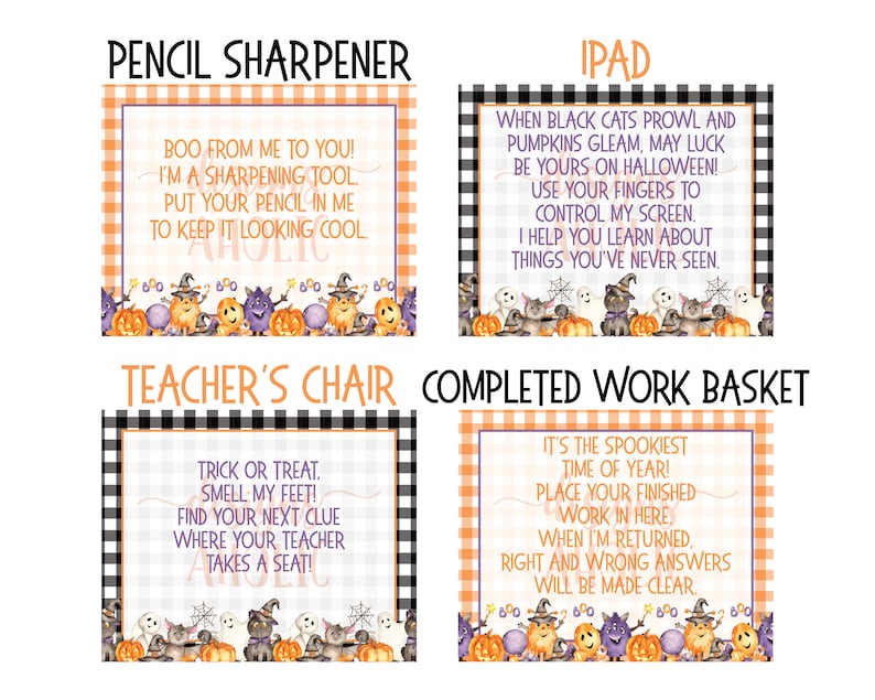 Classroom Halloween Treasure Hunt - School Halloween Treasure Hunt ...