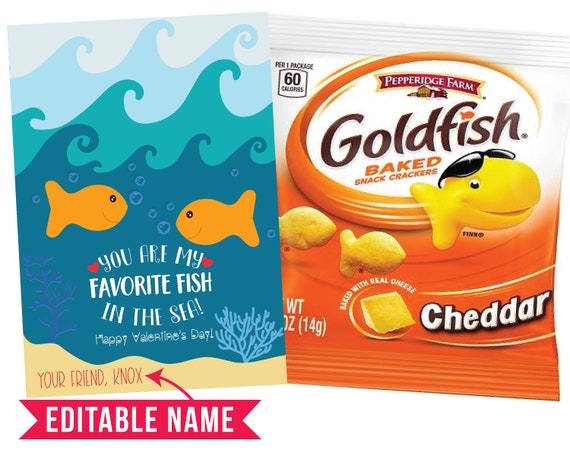 Goldfish Valentine Cards