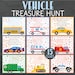 Vehicle Treasure Hunt - Truck Treasure Hunt - Transportation Treasure ...