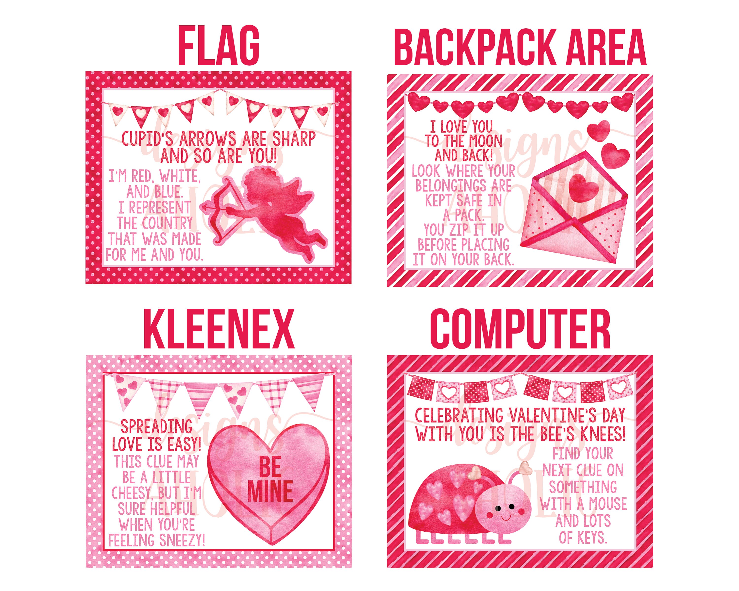 Classroom Valentine's Day Treasure Hunt - Classroom Valentines ...