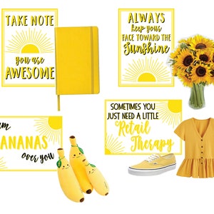 48 Sunshine Box Printable Gift Tags - Sunshine Care Package Inserts ...