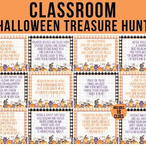 Classroom Halloween Treasure Hunt School Halloween Treasure - Etsy
