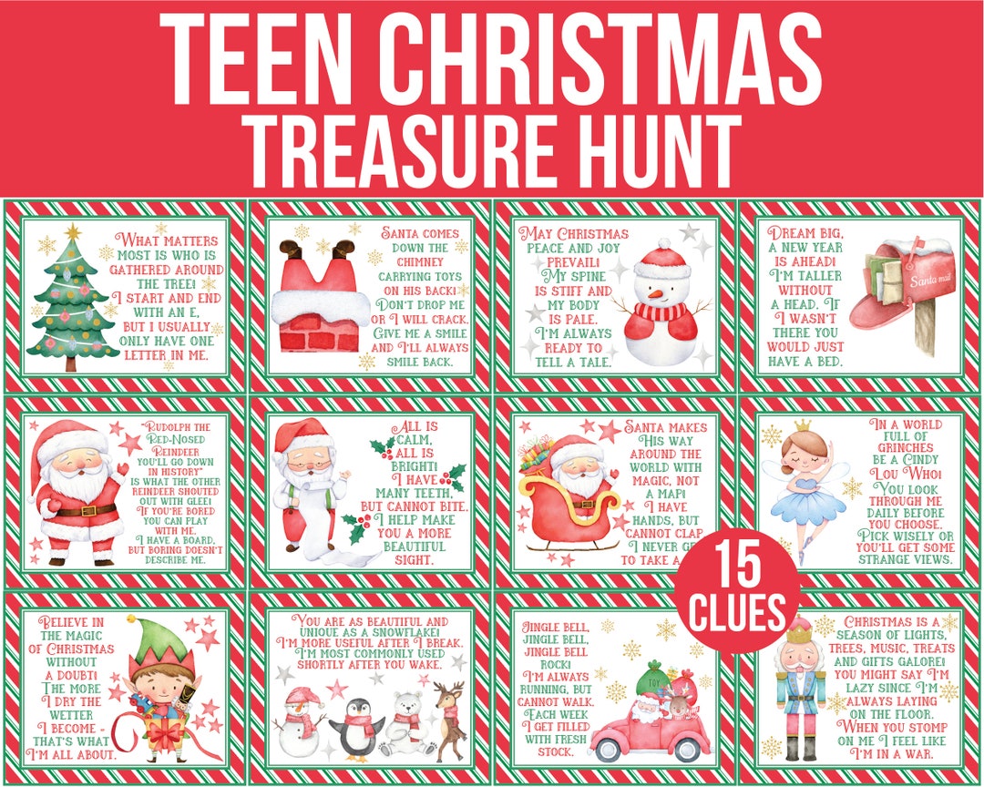 NEW Teen Christmas Treasure Hunt Version 2 Teen Christmas Treasure Hunt ...