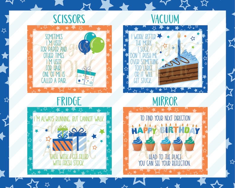 Difficult Birthday Treasure Hunt Clues - Adult or Teen Birthday ...