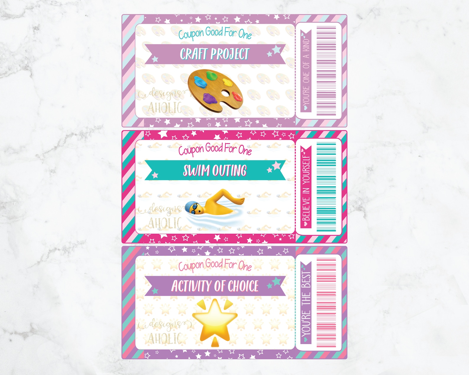 Printable Emoji Reward Coupons for Kids Kid Reward Coupons - Etsy