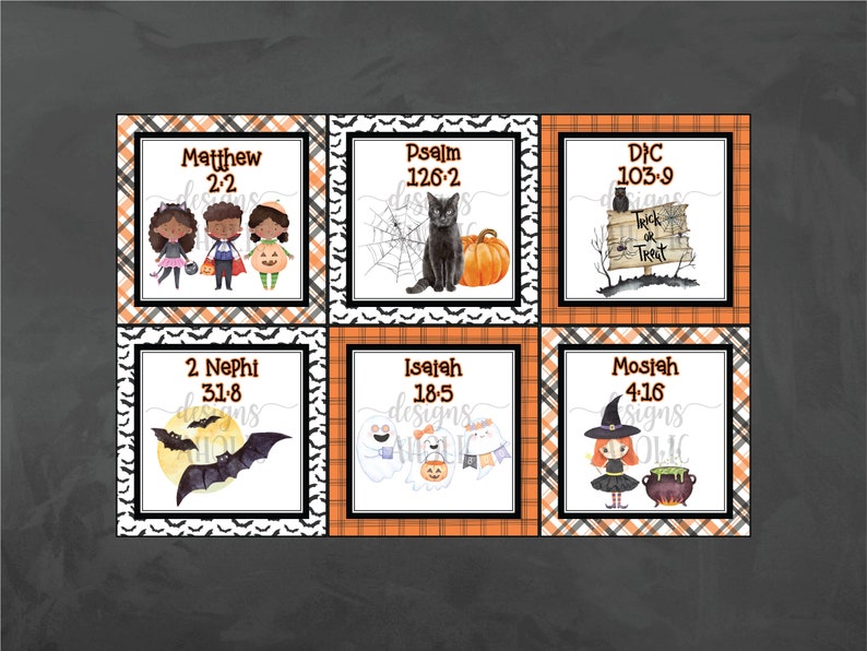 LDS Halloween Candy Scripture Chase Game - LDS Seminary Halloween Game ...
