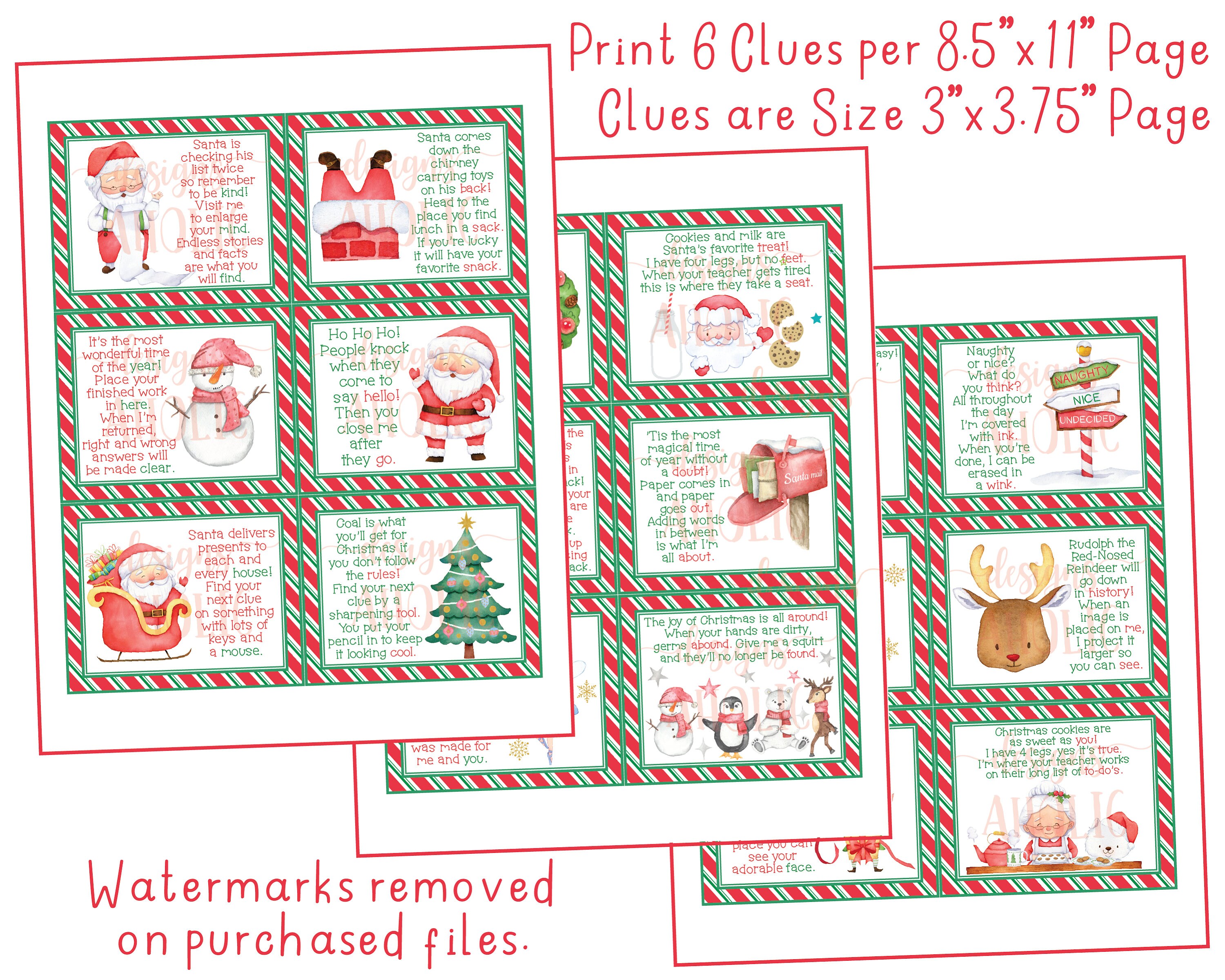 Classroom Christmas Treasure Hunt - School Christmas Treasure Hunt ...