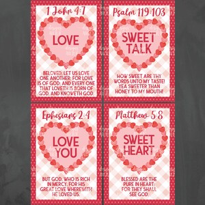 Scripture Valentine's Day Cards Scripture Valentine Gift | Etsy