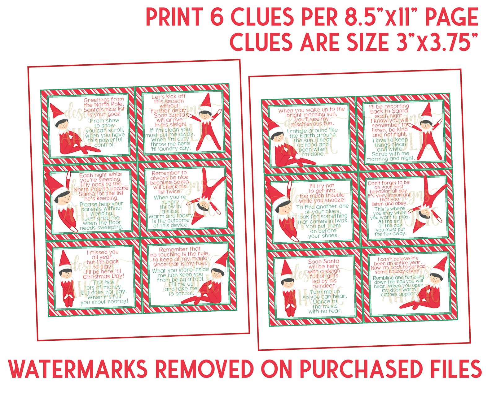 Elf Treasure Hunt - Elf Arrival Activity - Christmas Elf Treasure Hunt ...