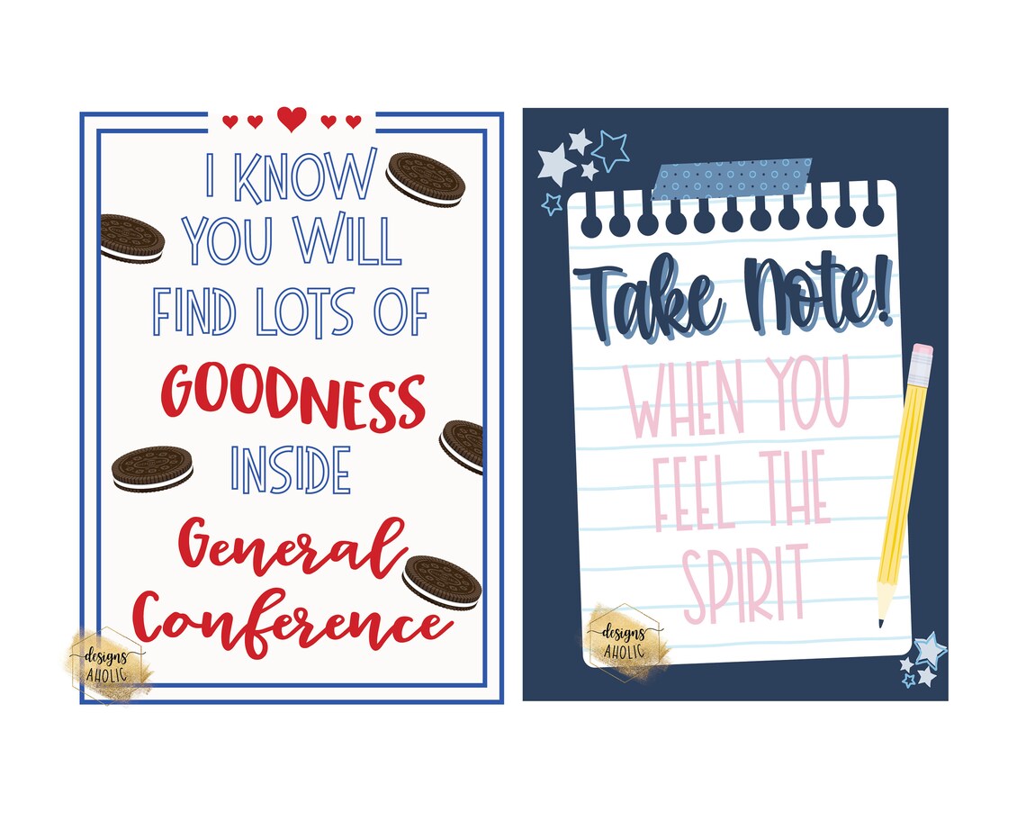12 LDS General Conference Gift Tags - 12 LDS General Conference ...