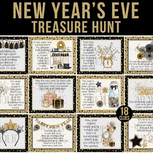 New Year's Eve Treasure Hunt New Year's Eve Scavenger Hunt New Years ...