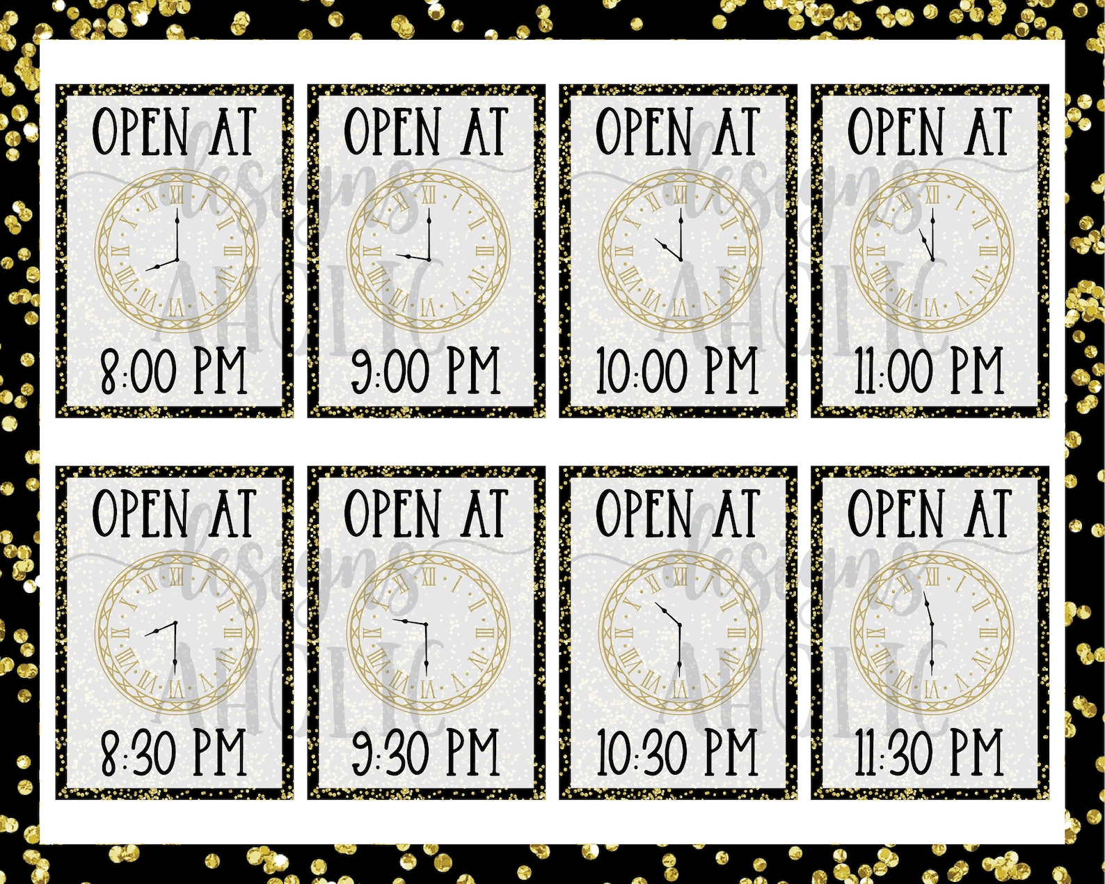 New Years Eve Countdown Time and Activity Cards New Years - Etsy Australia