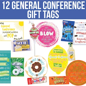 12 LDS General Conference Gift Tags 12 LDS General Conference Handouts ...