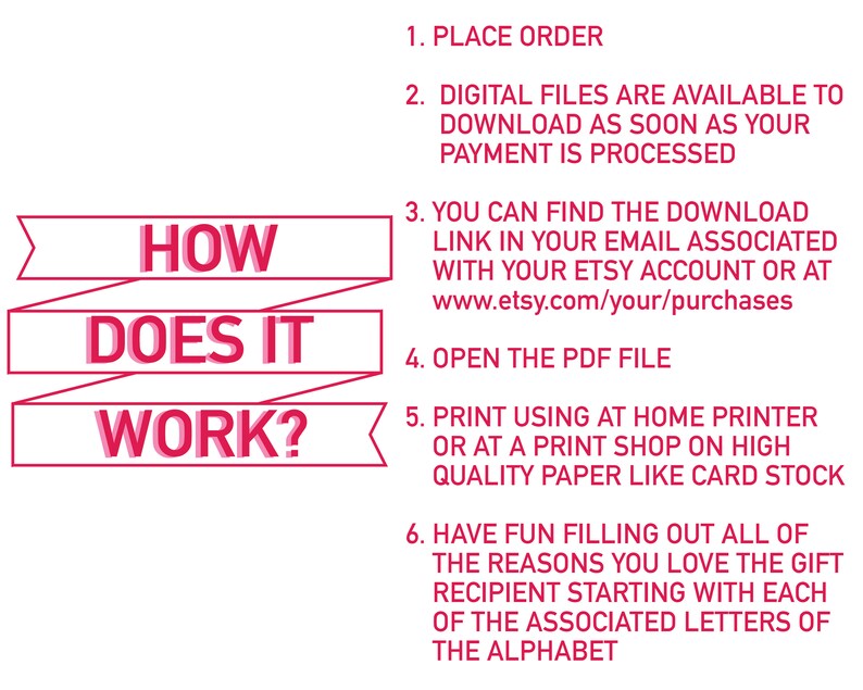 Abcs of What I Love About You Printable Abcs of Why I Love | Etsy