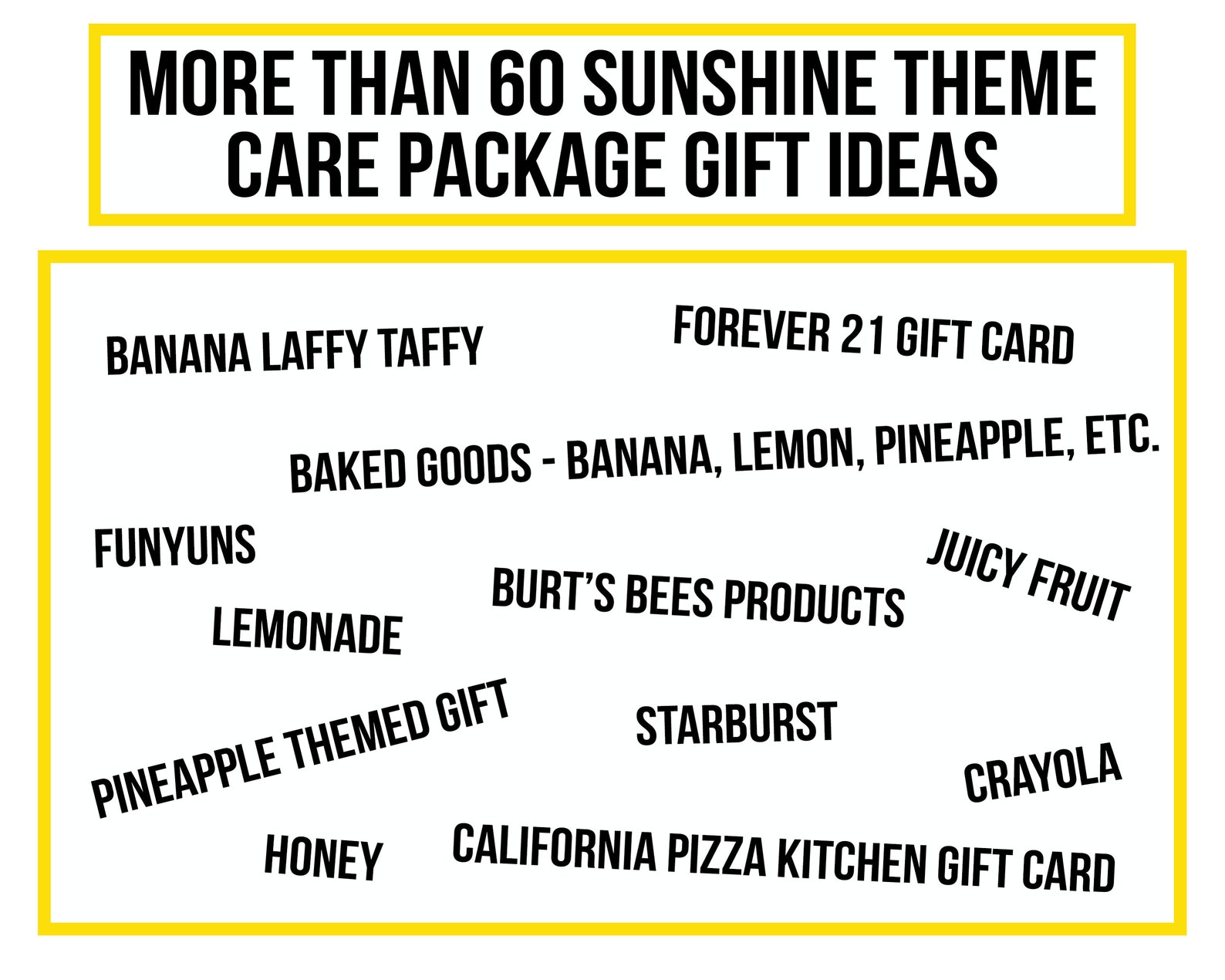 Sunshine Box Printables & Address Label Sunshine Care - Etsy
