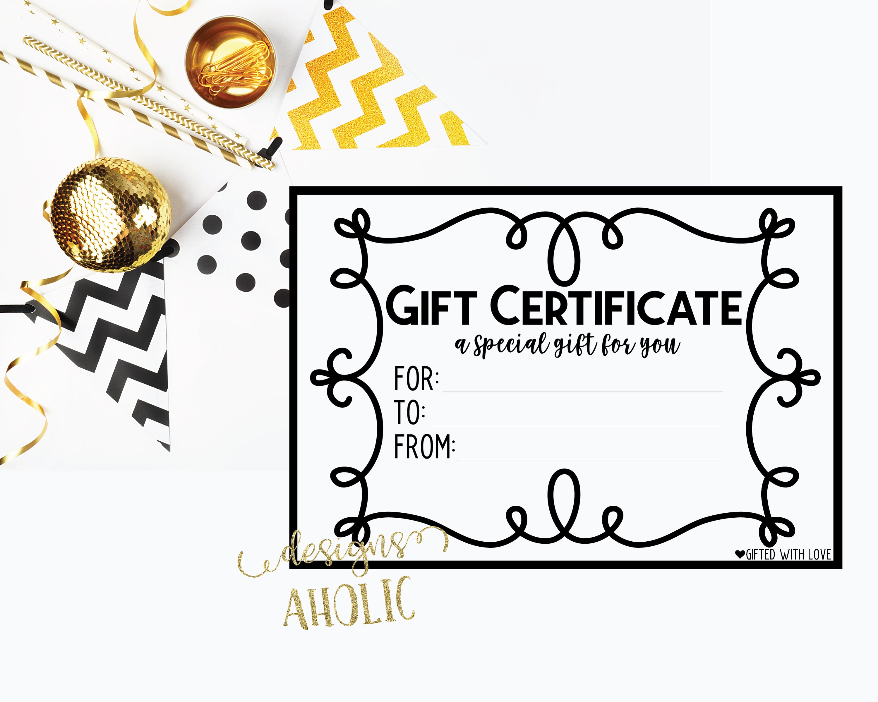 Gift Certificate Template Ai