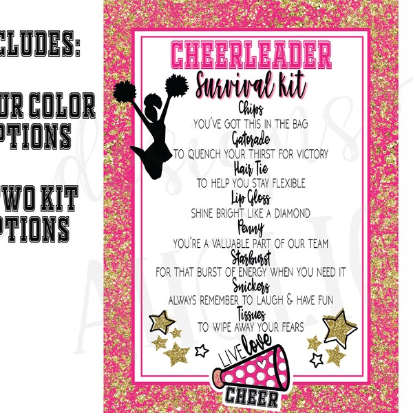 Cheerleader Survival Kit - Etsy
