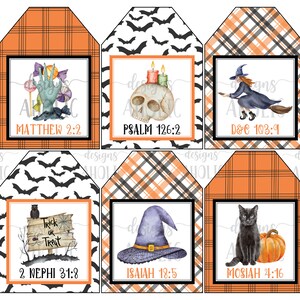 Halloween Scripture Missionary Gift Tags - LDS Missionary Halloween ...